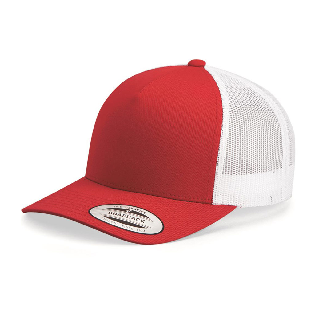 Custom Yupoong Classic Five Panel Retro Trucker Cap | Custom Caps